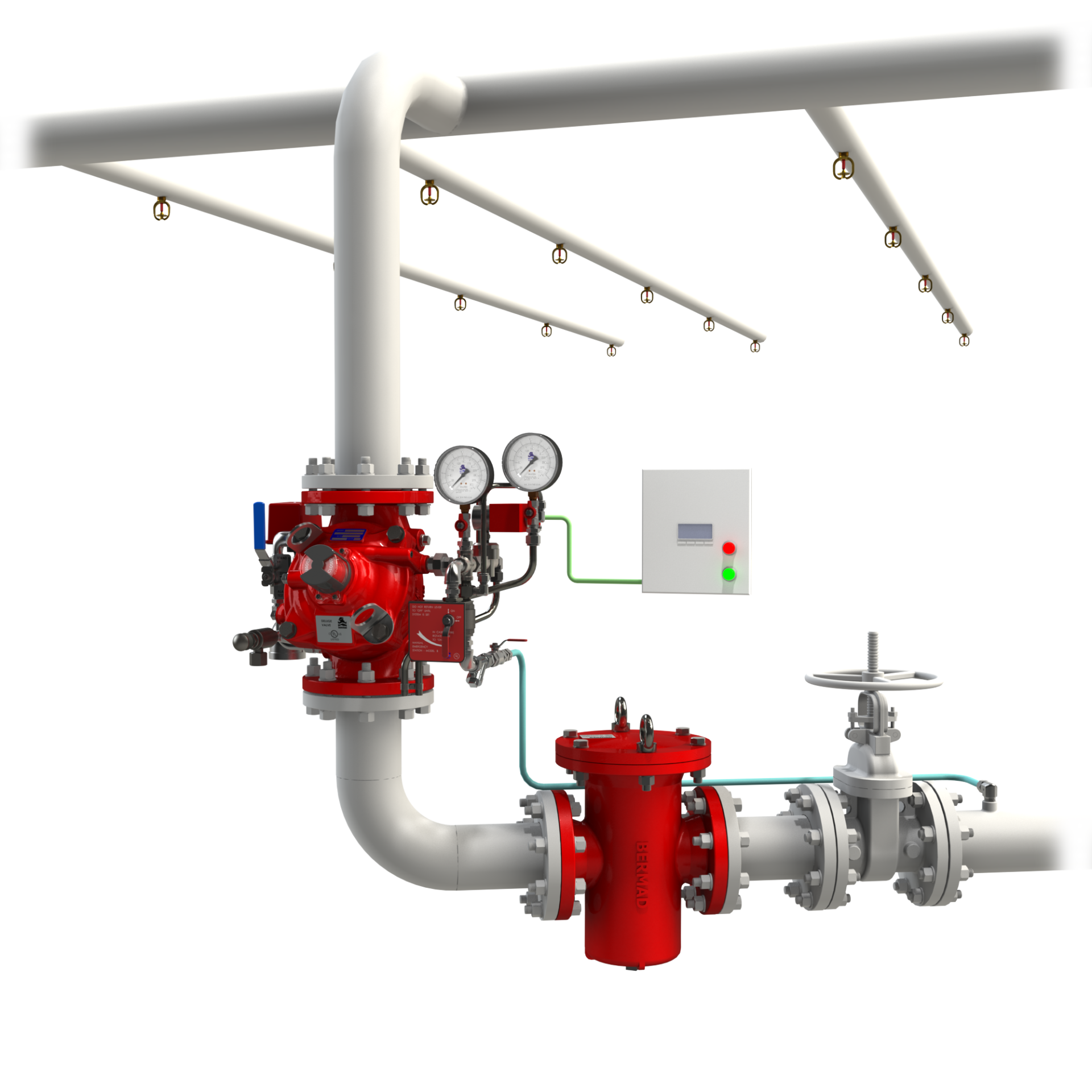 FP 400Y-4D hydraulische deluge-klep - Bermad Holland